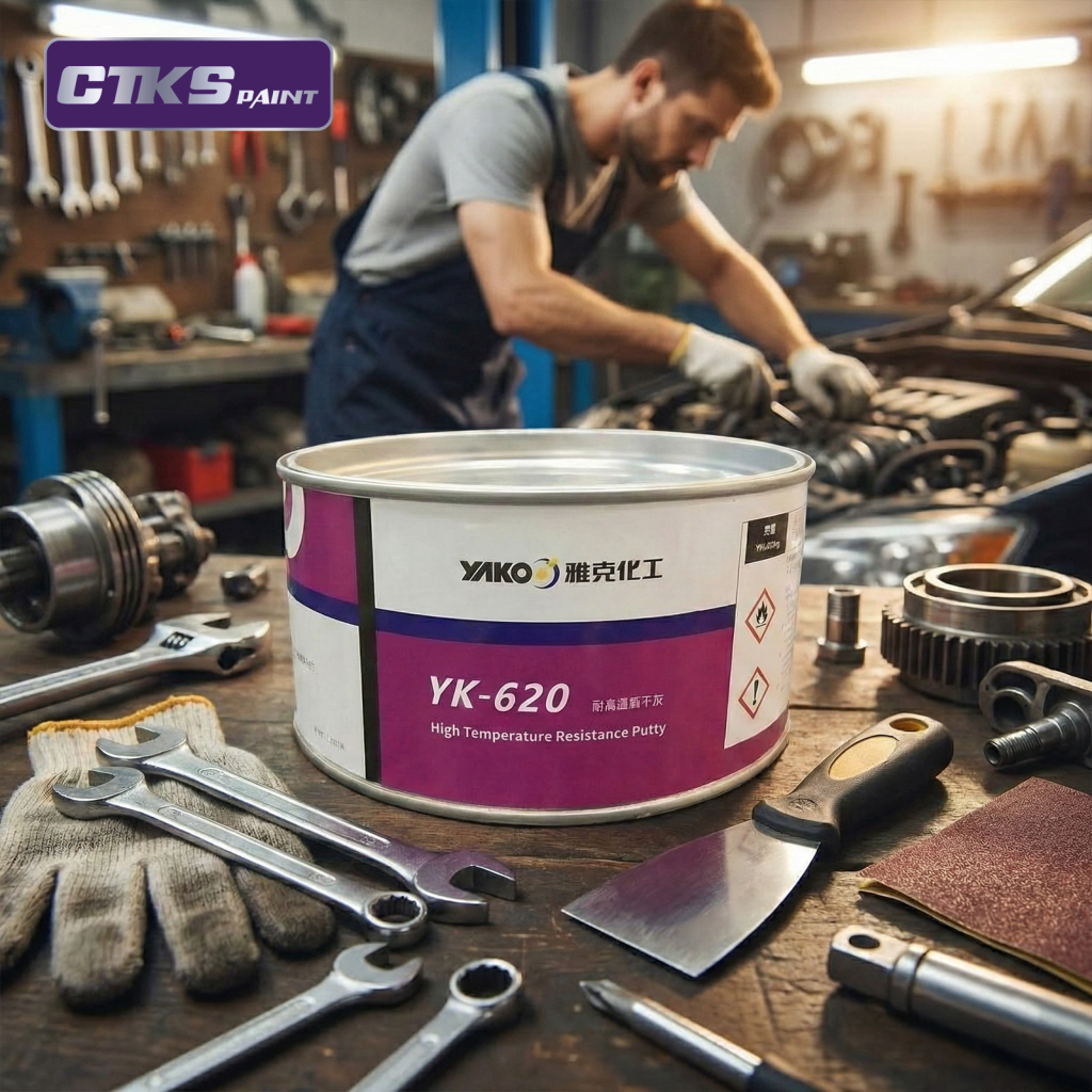 Bột bả siêu chịu nhiệt YAKOO YK-620 chịu nhiệt 220 độ dành cho sơn tĩnh ...