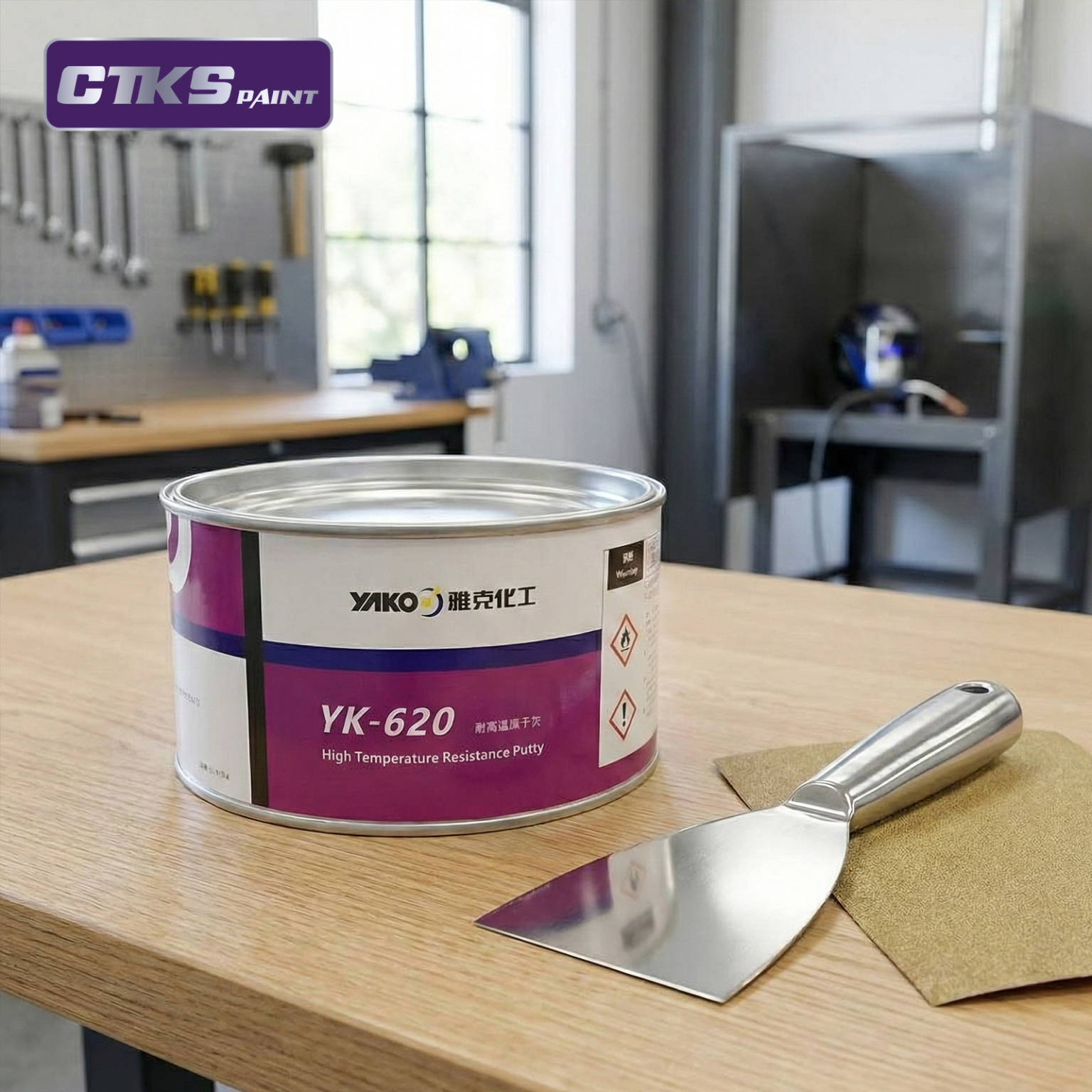 Bột bả siêu chịu nhiệt YAKOO YK-620 chịu nhiệt 220 độ dành cho sơn tĩnh ...