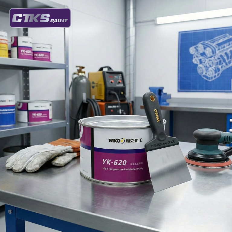 Bột bả siêu chịu nhiệt YAKOO YK-620 chịu nhiệt 220 độ dành cho sơn tĩnh ...
